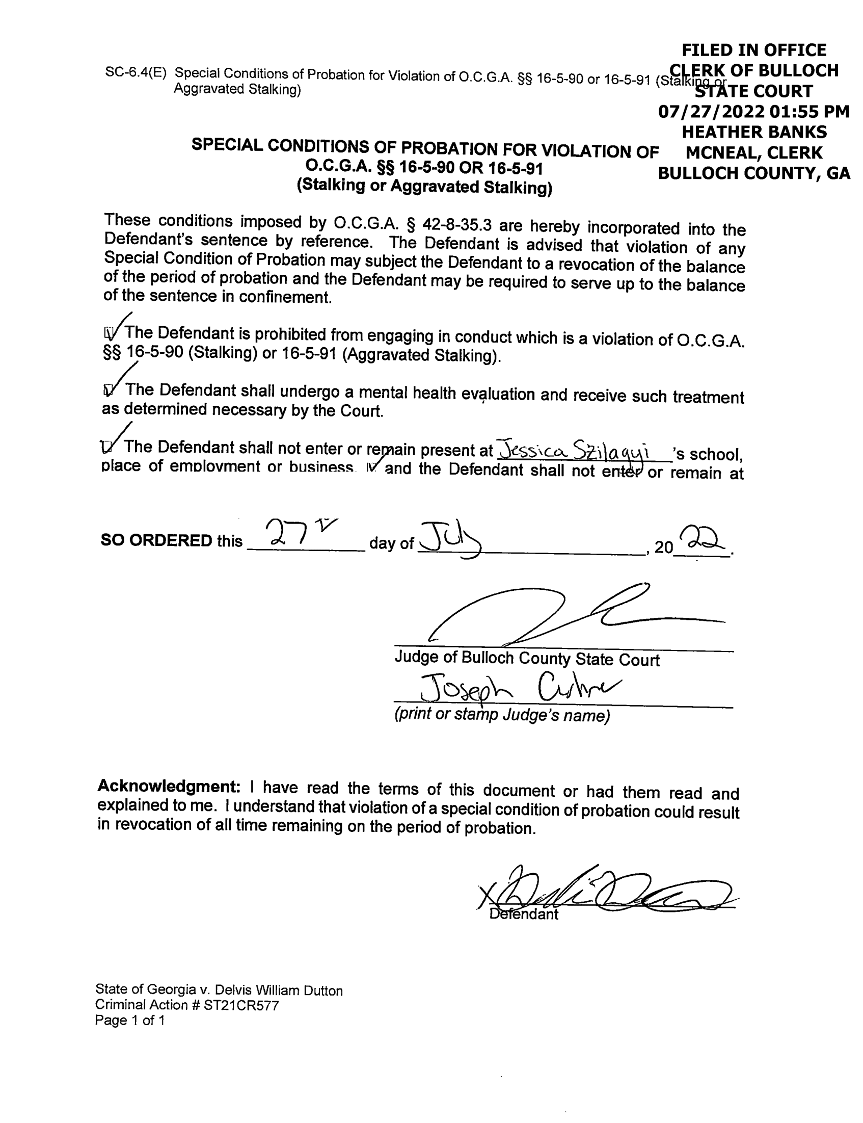 Delvis Dutton — Bulloch County Jail Bookings