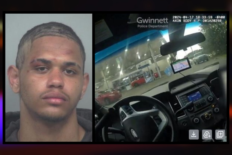Man In Stolen Vehicle Rams Police Car Quickly Shaves Head In Attempt