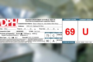 Blazin’ Wings Inc. dba Buffalo Wild Wings in Tifton receives a 69% on ...